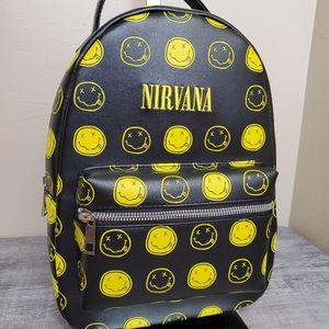 Hot Topic | Bags | Nirvana Smile Logo Backpack | Poshmark